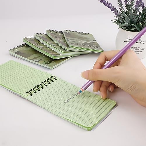 Ibequem 12 Pcs Camouflage Waterproof Notebook, Police Notepad Pocket T ...