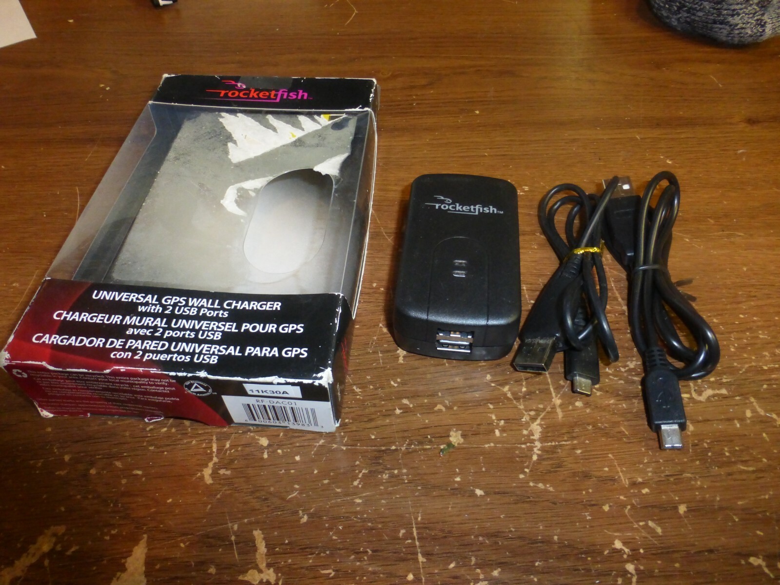 Rocketfish RF-DAC01 Travel Wall AC Power Adapter Charger w/Dual(x2) USB ...