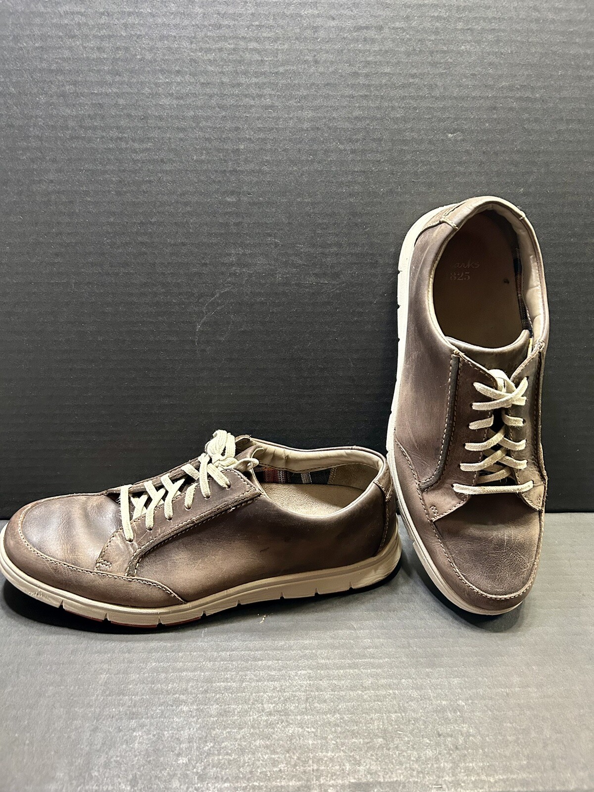 Clarks 1825 Brown Leather Oxford Lace Up Shoes Size US 12 Good ...