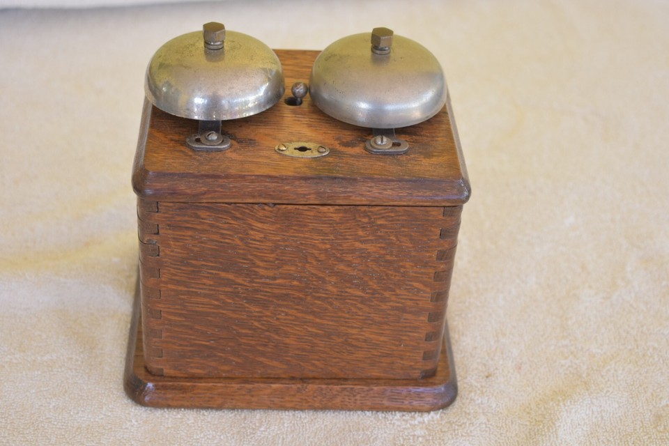 Vintage Antique Unbranded Oak Telephone Ringer Box | eBay