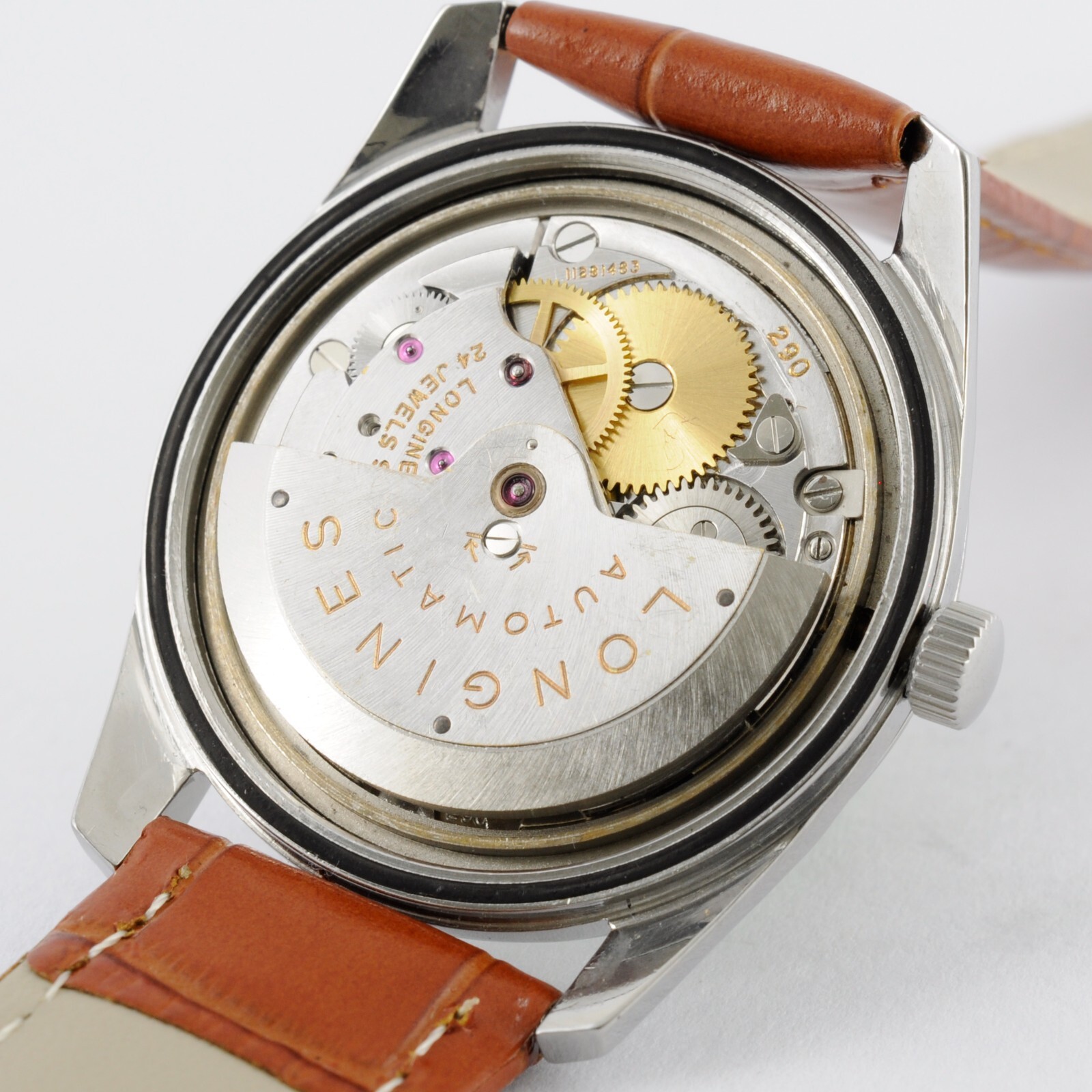 AUTHENTIC 1960 LONGINES CONQUEST SWISS AUTOMATIC STEEL GOLD FISH ...