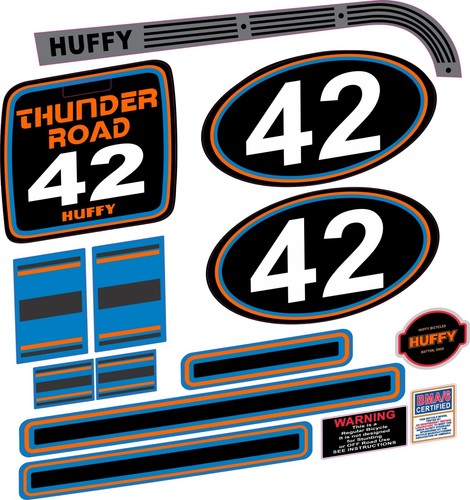 Vintage 1970s Huffy Thunder Road 42 BMX Bicycle Decals Only, AMF | eBay