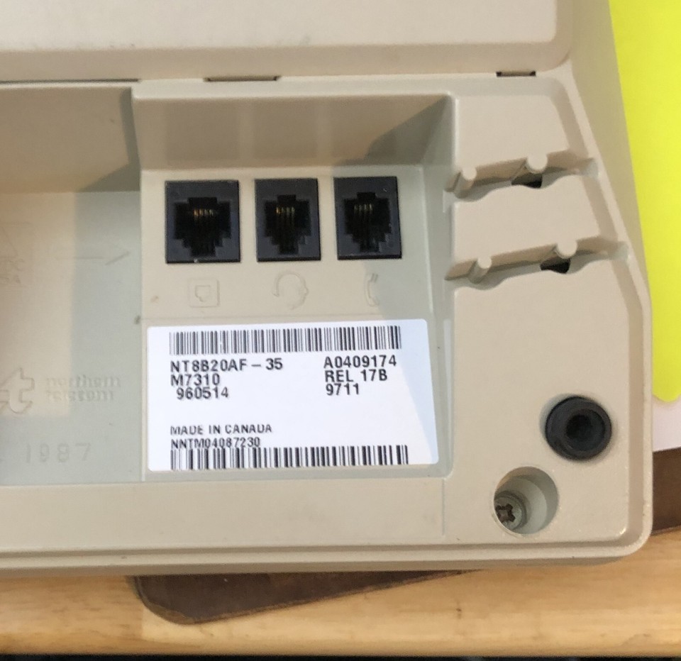 Nortel Norstar Feature M7310 NT8B20AF-35 Display Phone | eBay