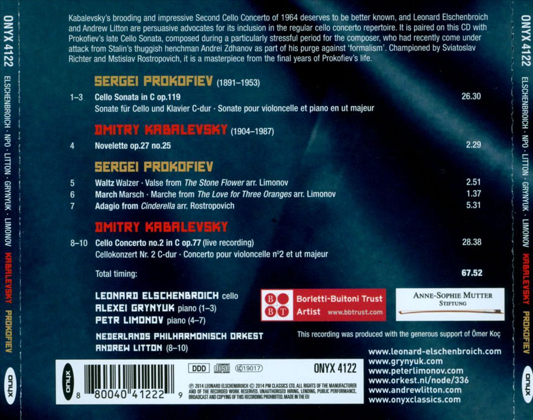 LEONARD ELSCHENBROICH / ANDREW LITTON / NETHERLANDS PHILHARMONIC ...