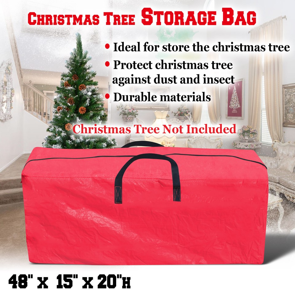 Christmas Tree Storage Bag Deluxe Heavy Duty Holiday Up to 9 Ft. Trees ...