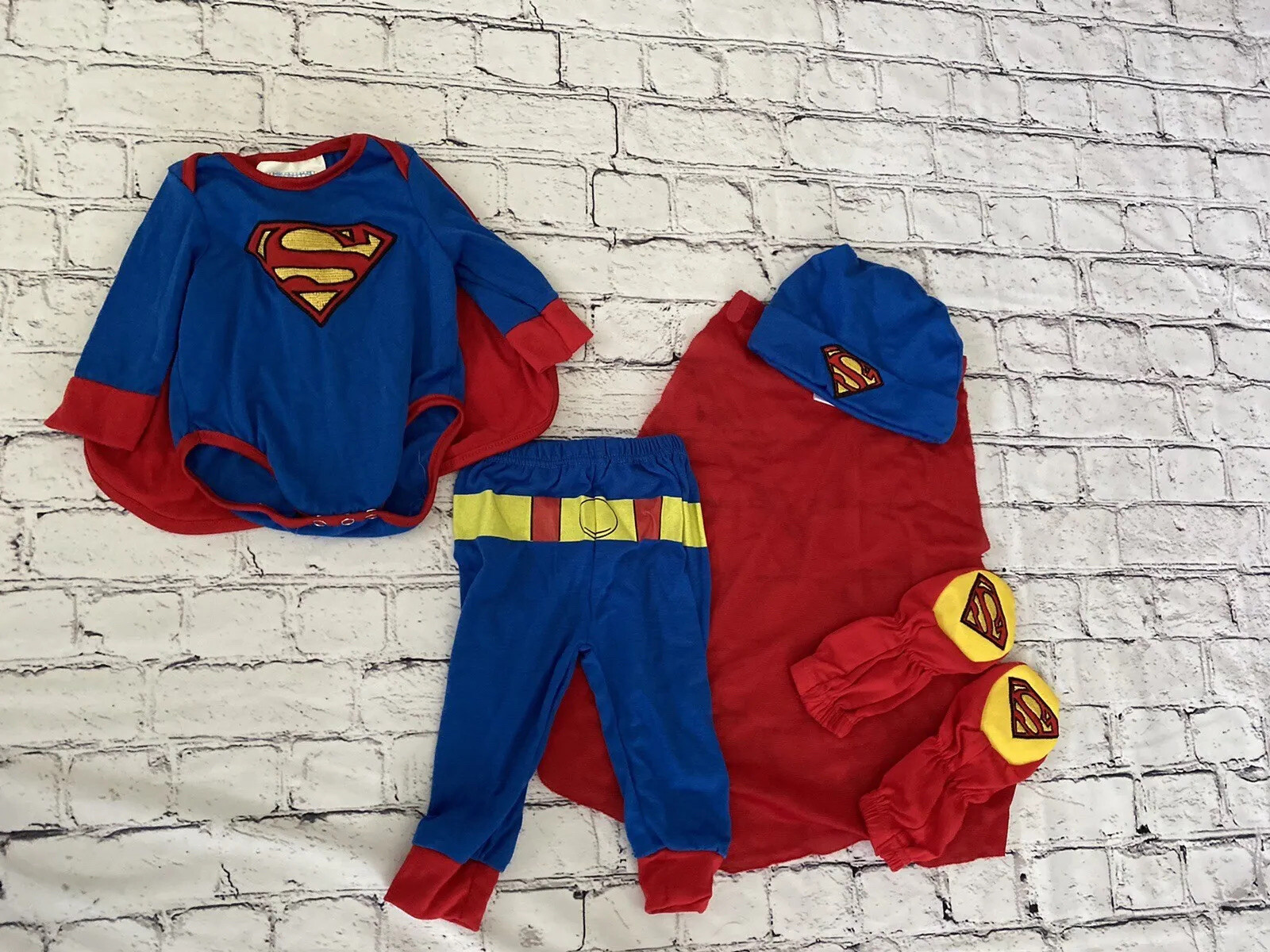 Vintage Superman Halloween Costume Infant Baby Newbor… - Gem