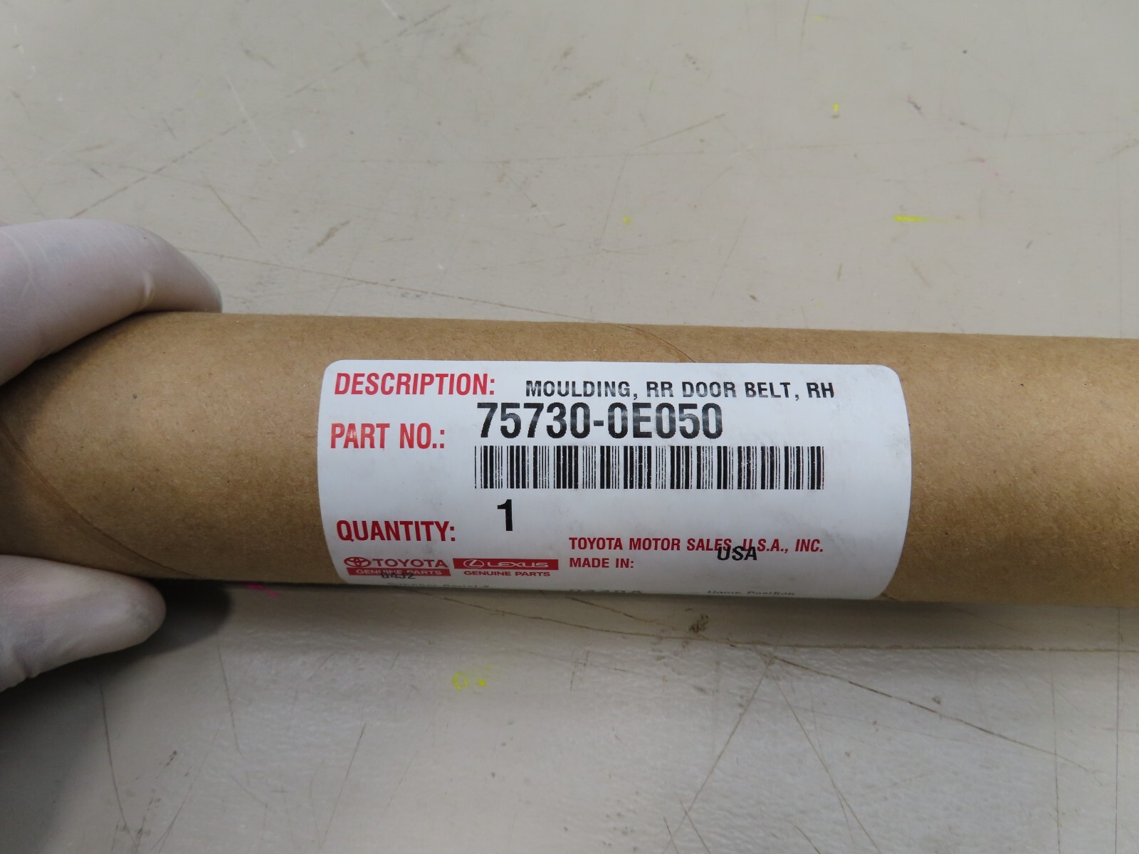 2011-2013 TOYOTA HIGHLANDER REAR RIGHT DOOR BELT WINDOW MOLDING OEM ...