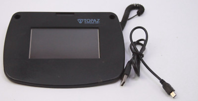 Topaz T-LBK43LC-HSB-R Series USB Backlit Signature Capture Pad READ AS ...