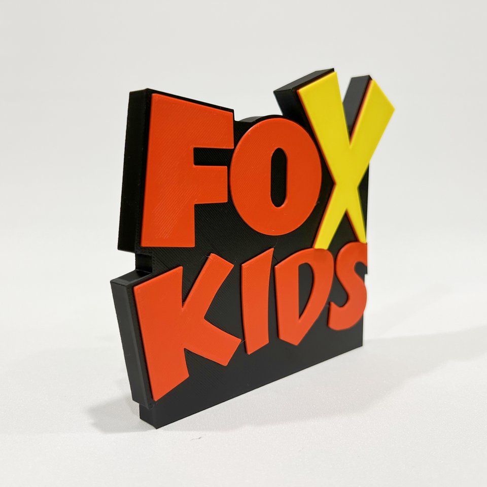 Fox Kids 3D printed logo shelf display stand | eBay
