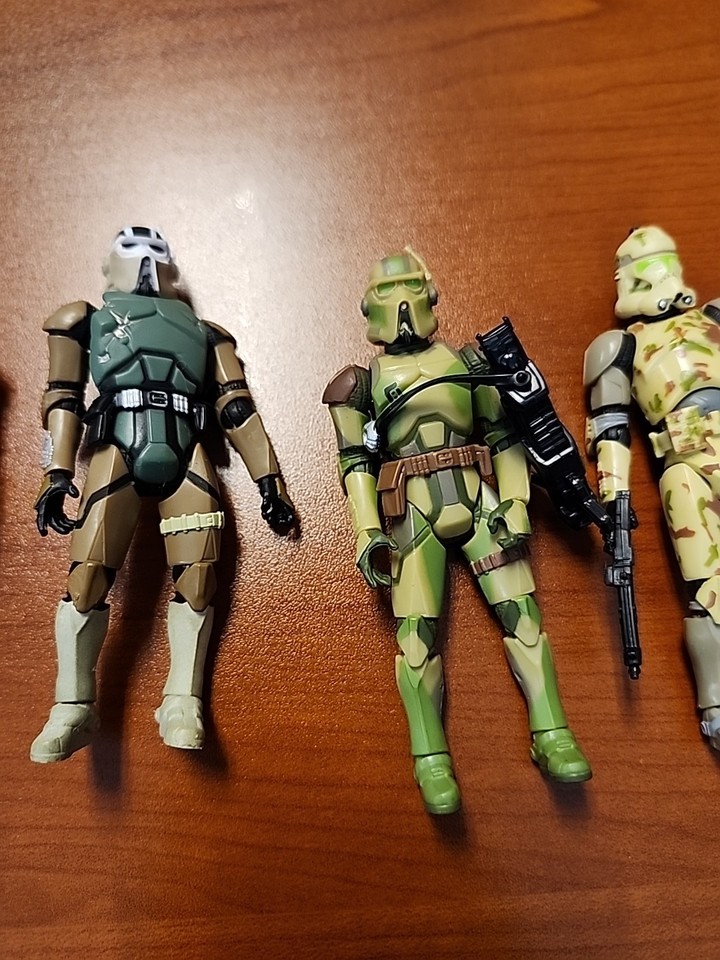 Star Wars The Clone Wars figure lot Commander GREE AT-RT Drivers ...