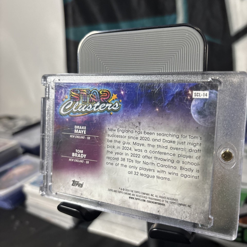 Drake Maye.Tom Brady Topps Chrome Star Clusters In One Touch🔥🔥🔥 | eBay