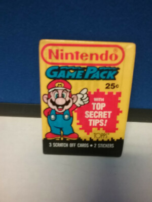 Topps 1989 Nintendo Vintage Gamepack Mario Top Secret Cards NEW | eBay