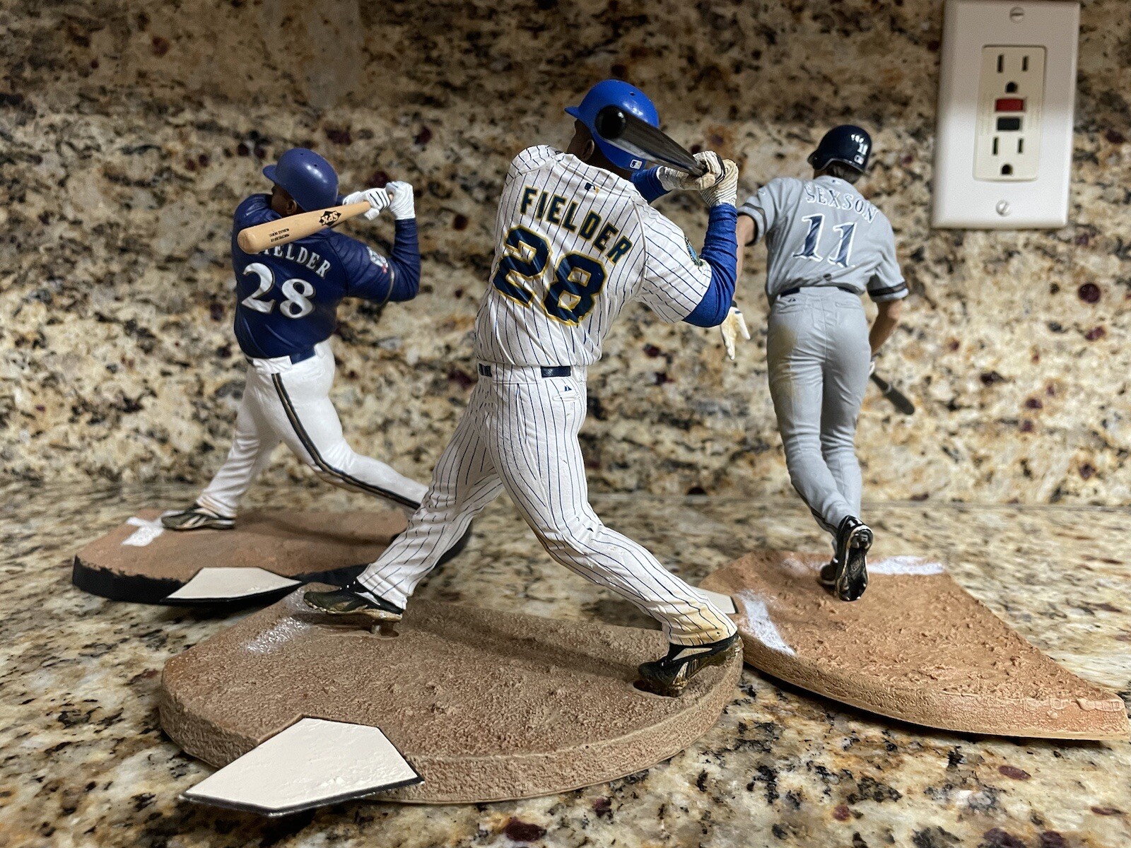 Lot of 3 McFarlane MLB Milwaukee Brewers Loose Figures- Prince Fielder ...