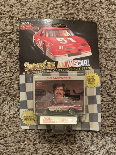 1992 RACING CHAMPIONS (#70) NASCAR J.D. MCDUFFIE W/ Collector Card 1:64 ...