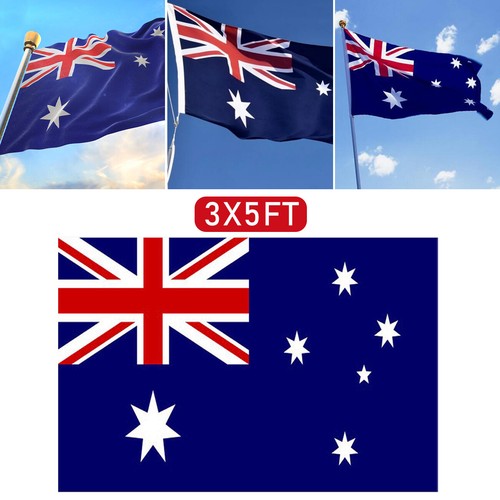5X3ft Australian Aussie Flag Australia Anzac Day Oz AU Outdoor ...