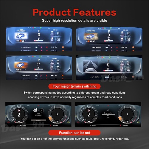 For Land Rover Range Rover Sport L494 2014-2017 LCD Digital Cluster ...