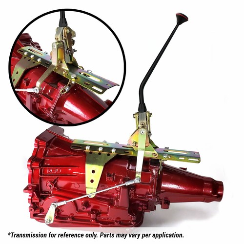 Fits Chrysler 904 Dual Action Shifter Kit 16" Black Arm w/ Bend and ...