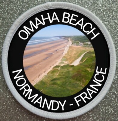 3 Inch Omaha Beach Normandy France Iron / Sew on Patch Badge WW2 D Day ...