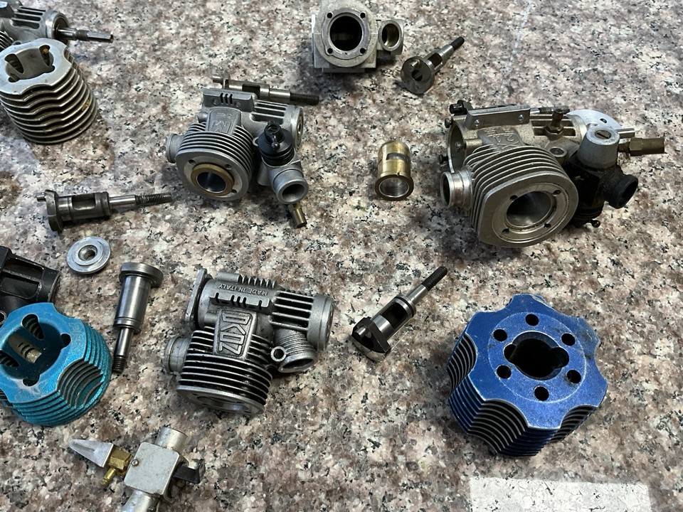 1/10 RC Nitro Engine and Parts Lot - Novarossi, O.S., HPI - Vintage ...
