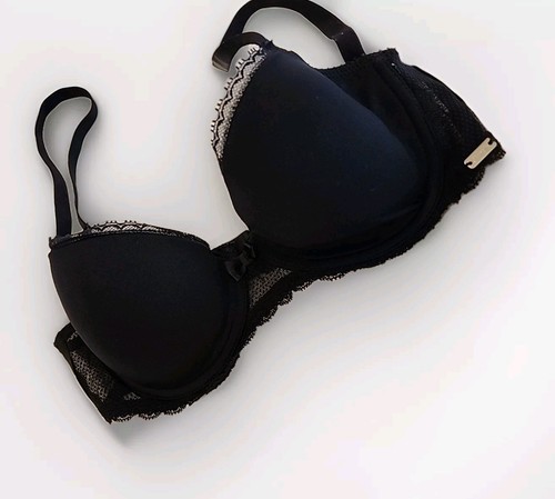 Chantelle Parisian Underwire T-Shirt Bra size 32D Black Style 14760 | eBay