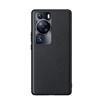 Genuine Cowhide Leather Skin Camera Lens Frame Case Cover For Huawei ...