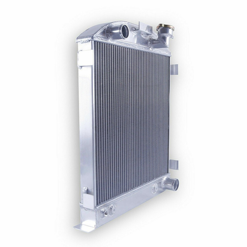 3 Row 62MM Aluminum Radiator For Ford 1932 chopped hot rod w/Chevy 350 ...