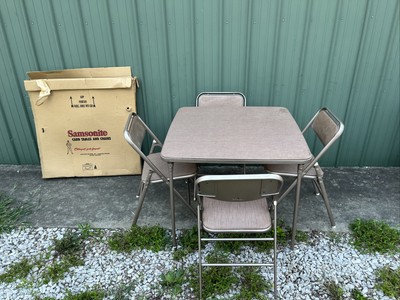 Vintage Samsonite Card Table And Chairs With Original Box For Table ...