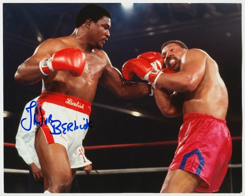 TREVOR BERBICK (d. 2006) Signed Boxing Photograph HEAVYWEIGHT CHAMPION ...
