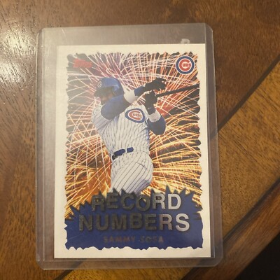 1999 Topps Record Numbers Chicago Cubs Baseball Card #RN5 Sammy Sosa | eBay