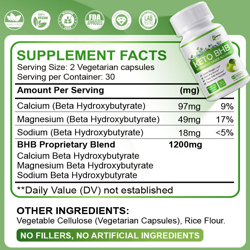 Official Spark Keto Pills, 1200mg BHB Ketones, K3 Mineral Supplement, 3 ...
