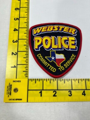 Webster Police Committed to Service Texas TX Police Shoulder Patch ...