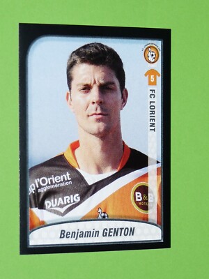 #191 BENJAMIN GENTON LORIENT MERLUS MOUSTOIR PANINI FOOTBALL FOOT 2009 ...