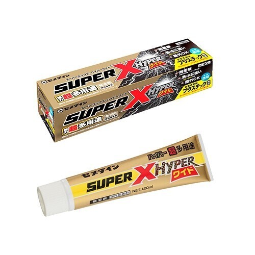 Cemedine Super X Hyper Wide Clear 120ml Multipurpose Elastic Adhesive ...