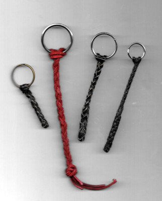 BRAIDED LEATHER KEY CHAINS (4 in Lot) #235 | eBay