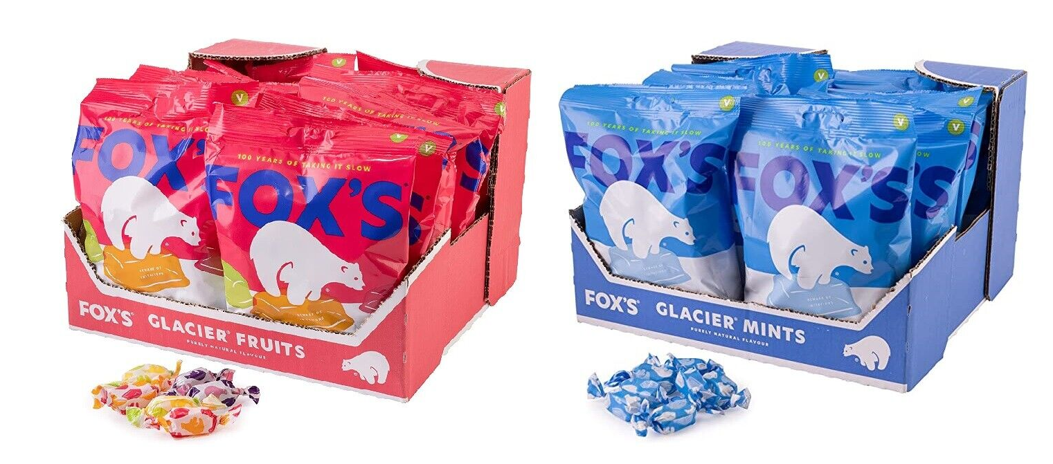 Fox's Glacier Fruits or Glacier Mints Candy Hard Boiled Sweets 200g 1 ...