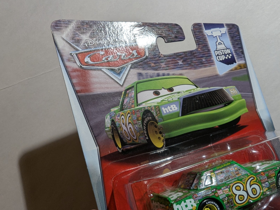 DISNEY PIXAR CARS 2014 PISTON CUP GREEN HTB #86 CHICK HICKS Mattel ...