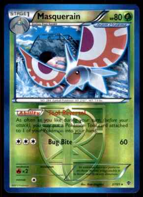 Masquerain (Team Plasma) - Plasma Blast - Pokemon TCG - LP - Reverse ...