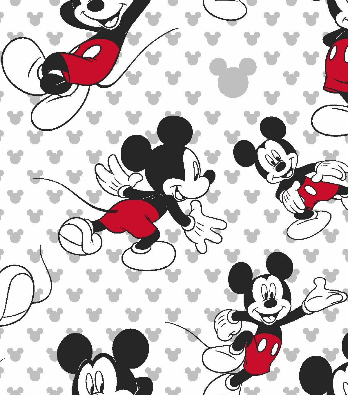 1/4 Yard 9"x43" Disney MICKEY MOUSE TOTALLY TOSS COTTON FABRIC CHILLING ...