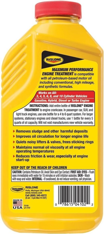 Rislone 4102 XTREME LUBE® Maximum Performance Engine Treatment | eBay