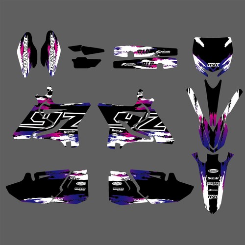 Graphics Decals Kit For Yamaha YZ125 YZ250 2015 2016 2017 2018 2019 ...