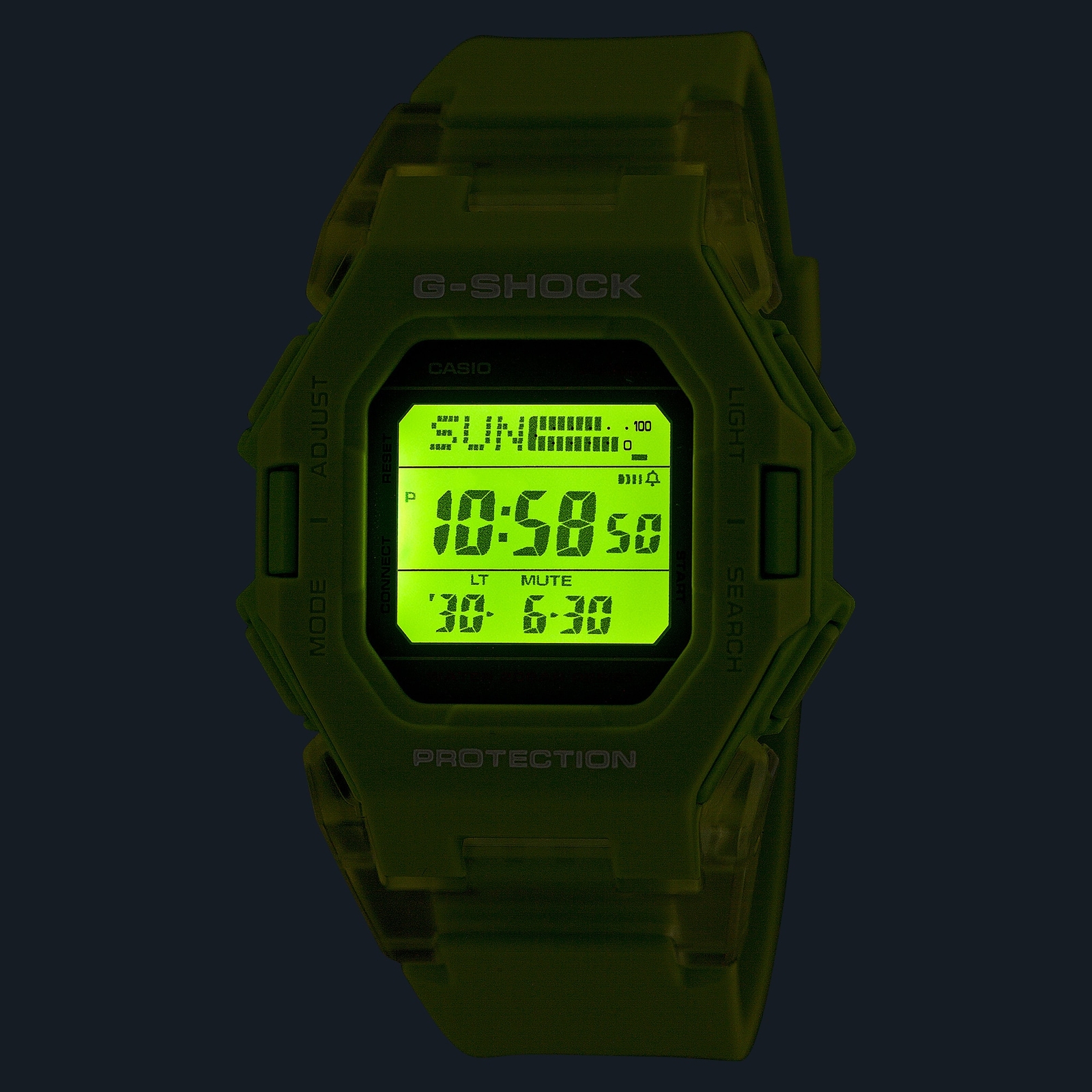 CASIO G-SHOCK GD-B500S-3JF Bluetooth Digital Watch Fluorescent Green 41 ...