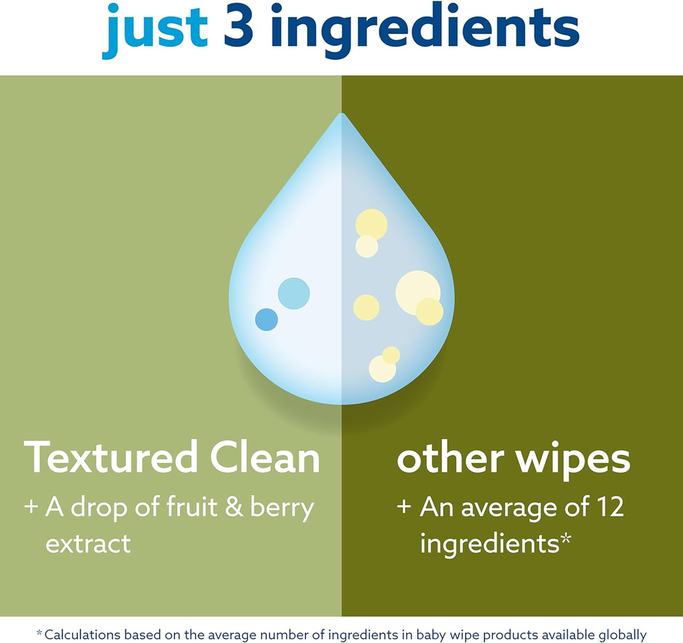 Waterwipes Plastic-Free Textured Clean, Toddler & Baby Wipes, 99.9% ...