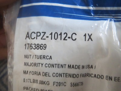 NOS FORD HARDWARE ONE NUT PART NUMBER ACPZ-1012-C NEW | eBay