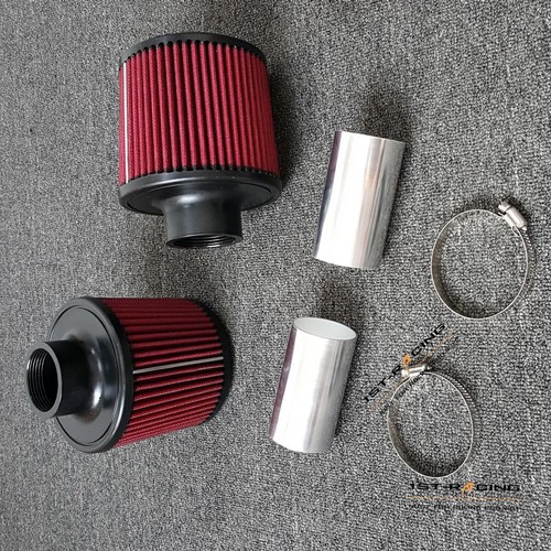 2.25'' Hi FLow Dual Air Filter For BMW N54 E82 E88 135i E90 E91 E92 335 ...