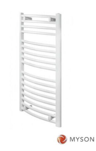 Myson FTGECOC185W White Avonmore Multi-rail Towel Warmer 185 Curved ...