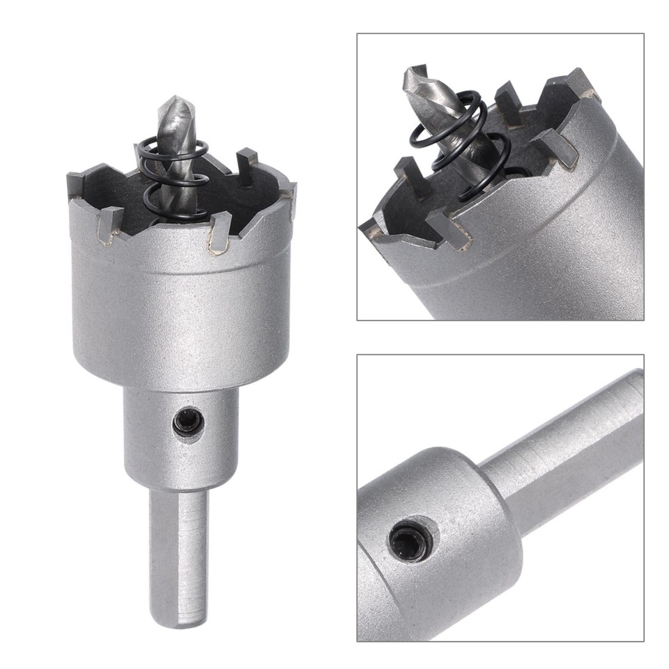 Carbide Tip Hole Saw Cutter Drill Bit Set For Steel Metal Alloy 28 ...