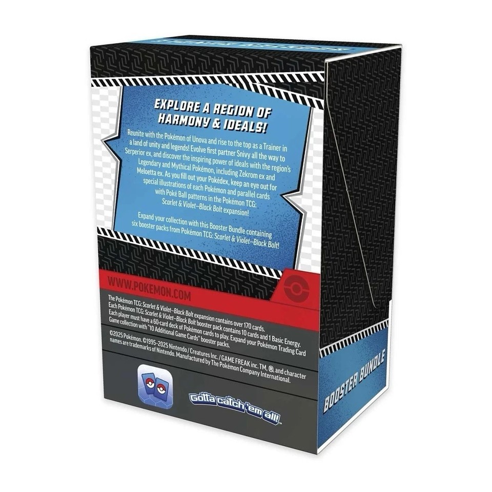 Pokemon Center Preorder Black Bolt and White Flare Booster Bundle Set ...