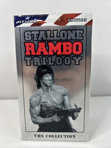 Sealed Trilogy RAMBO Special Edition Artisan VHS Collection Box Set ...