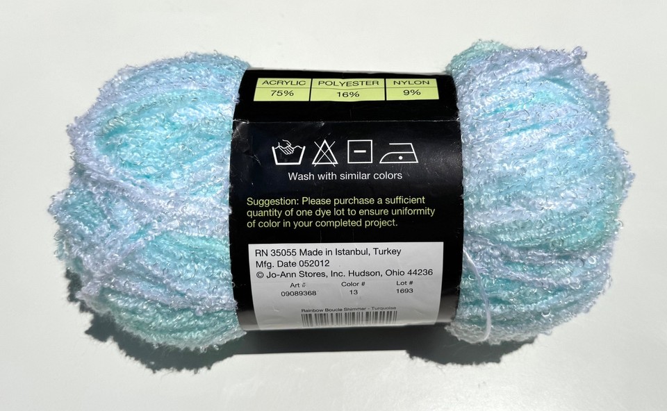 Sensations Rainbow Boucle Yarn 11 oz Acrylic Nylon | eBay