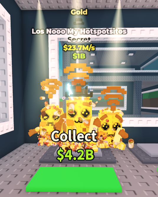 Steal A Brainrot | NEW RARE Secret Gold Los Nooo My Hotspotsitos | 23.7m/s | eBay